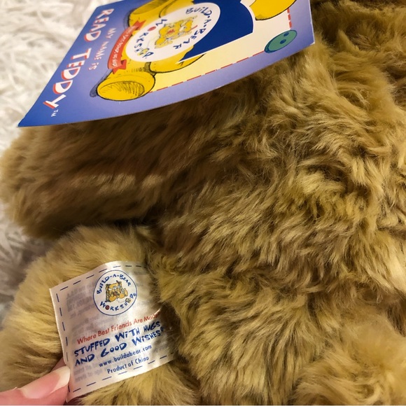 Build-A-Bear | Toys | Build A Bear Read Teddy Light Brown Shaggy Teddy ...